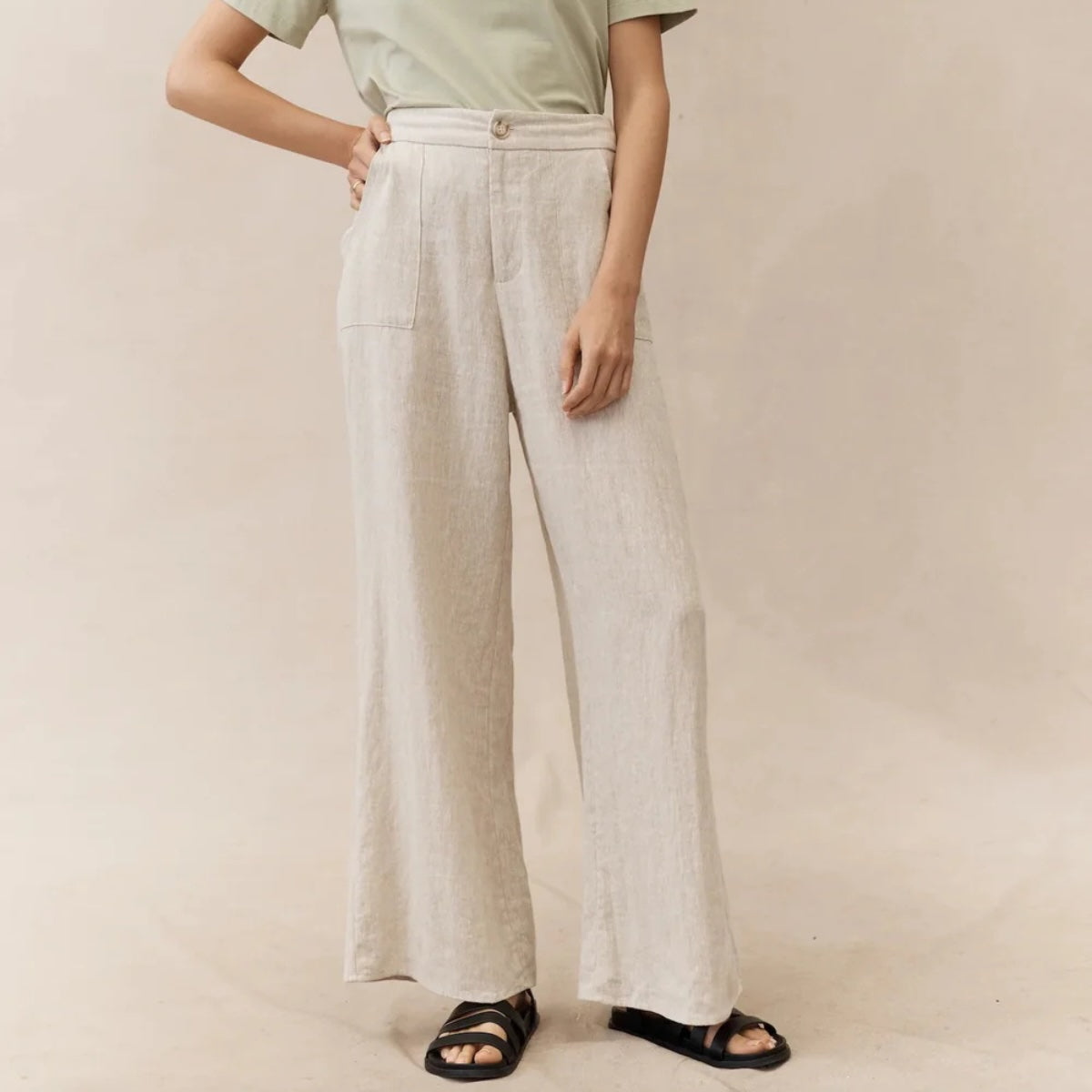 Little Lies Jude Linen Pants in Natural – LUNAMAY